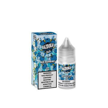 Bazooka Blue Raspberry Ice Sour Straws Salt 30ml E-juice At Best Price ...