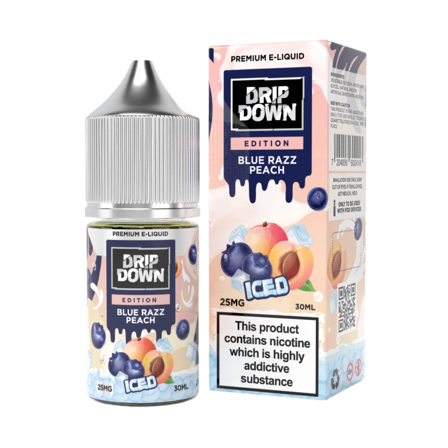 Drip Down Blue Razz Peach Ice At Best Price In Pakistan – VapeMall