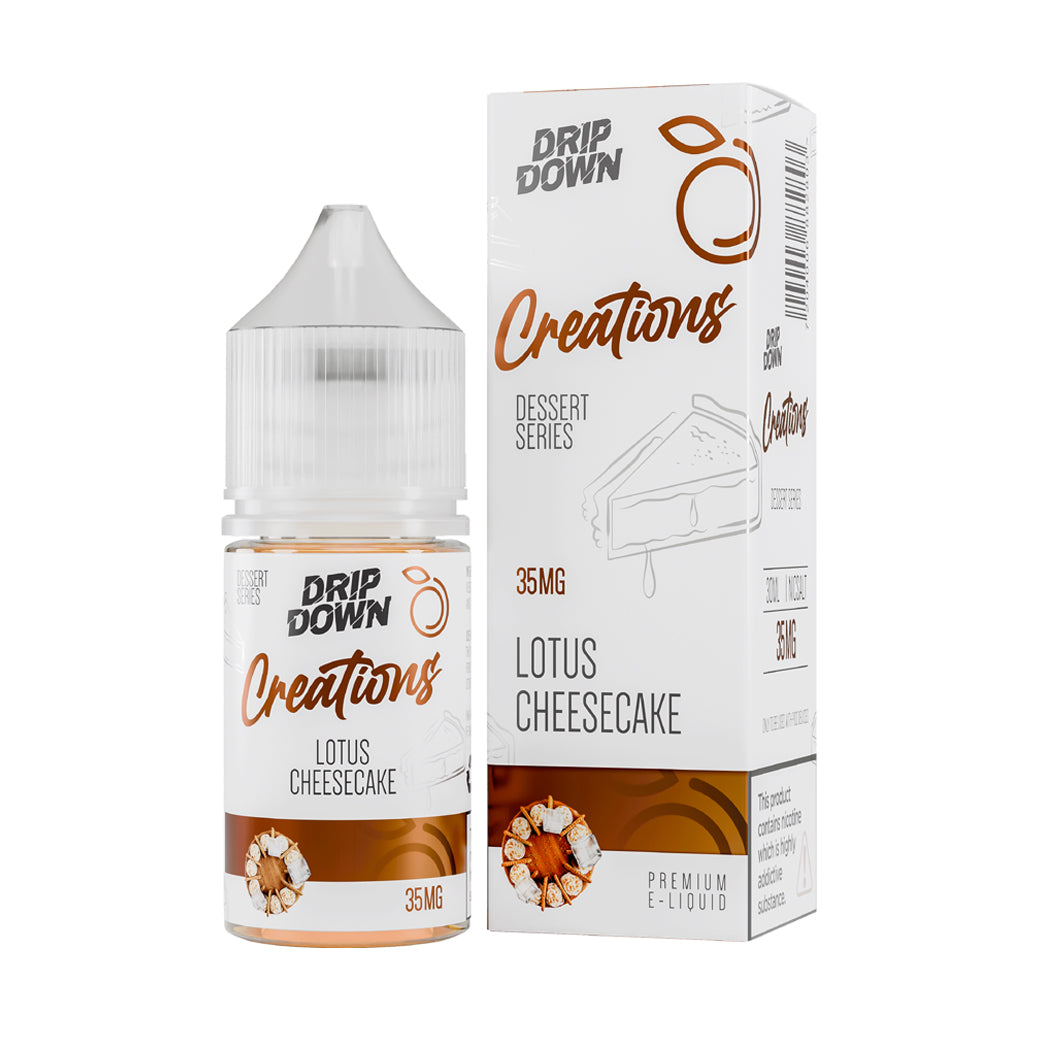 Drip Down Lotus Cheesecake Nic Salt 30ml | Creamy Dessert Vape in ...